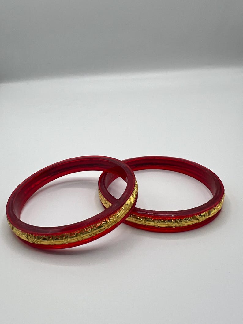 Gold Plated Pola Chura Set of 2 - Etsy