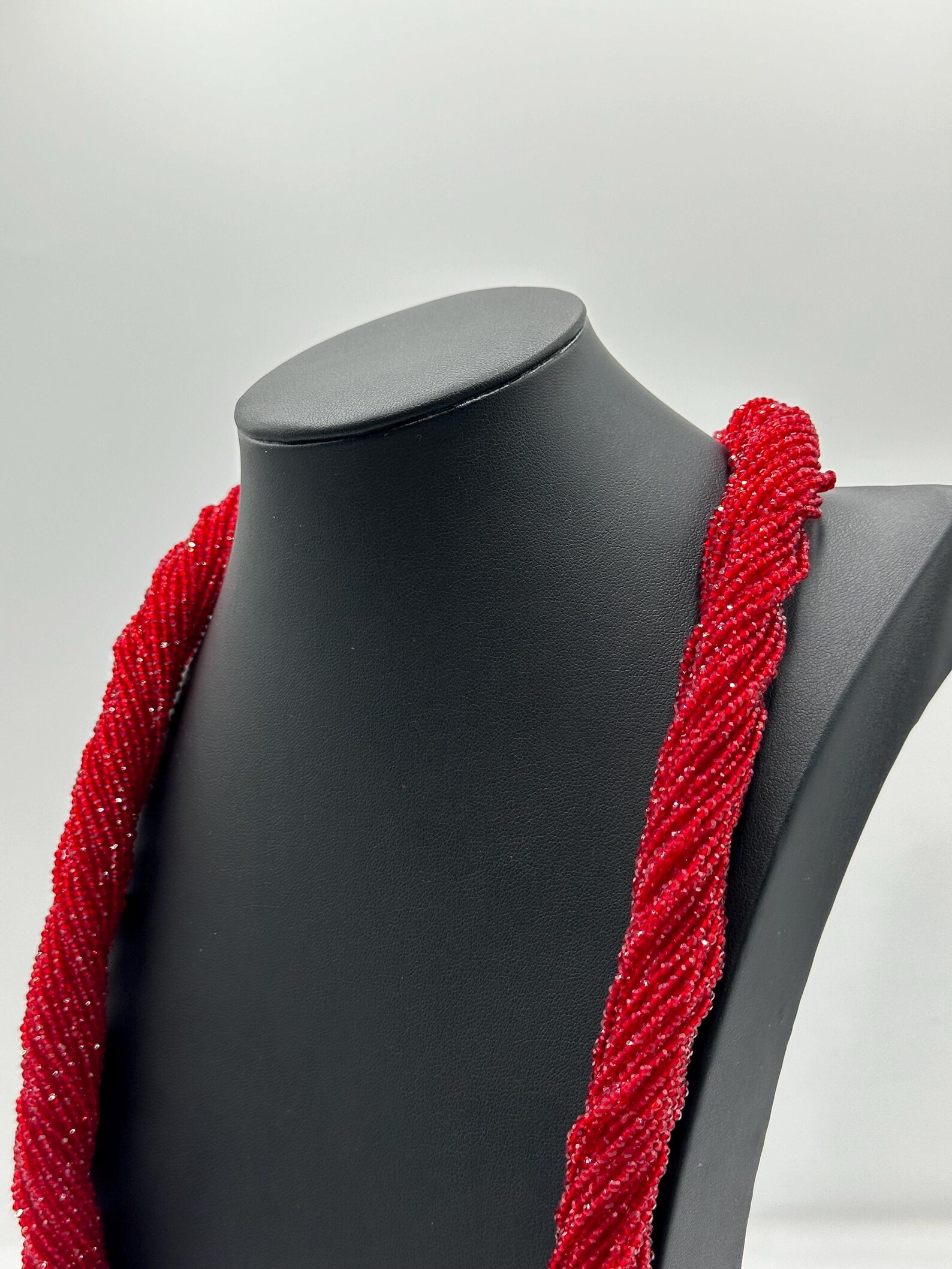 24K Gold Plated New Design Maili Tilhari in Red Hydro Potey Necklace ...