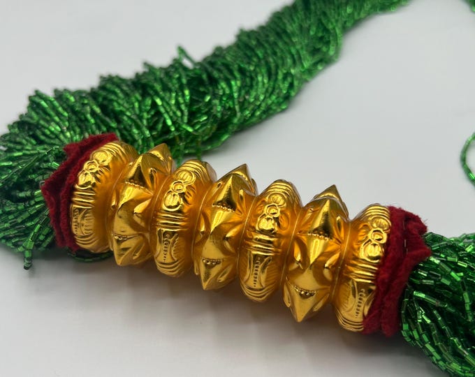 Nepali Gold Plated Hydro Pote Diamond Tilhari - Etsy