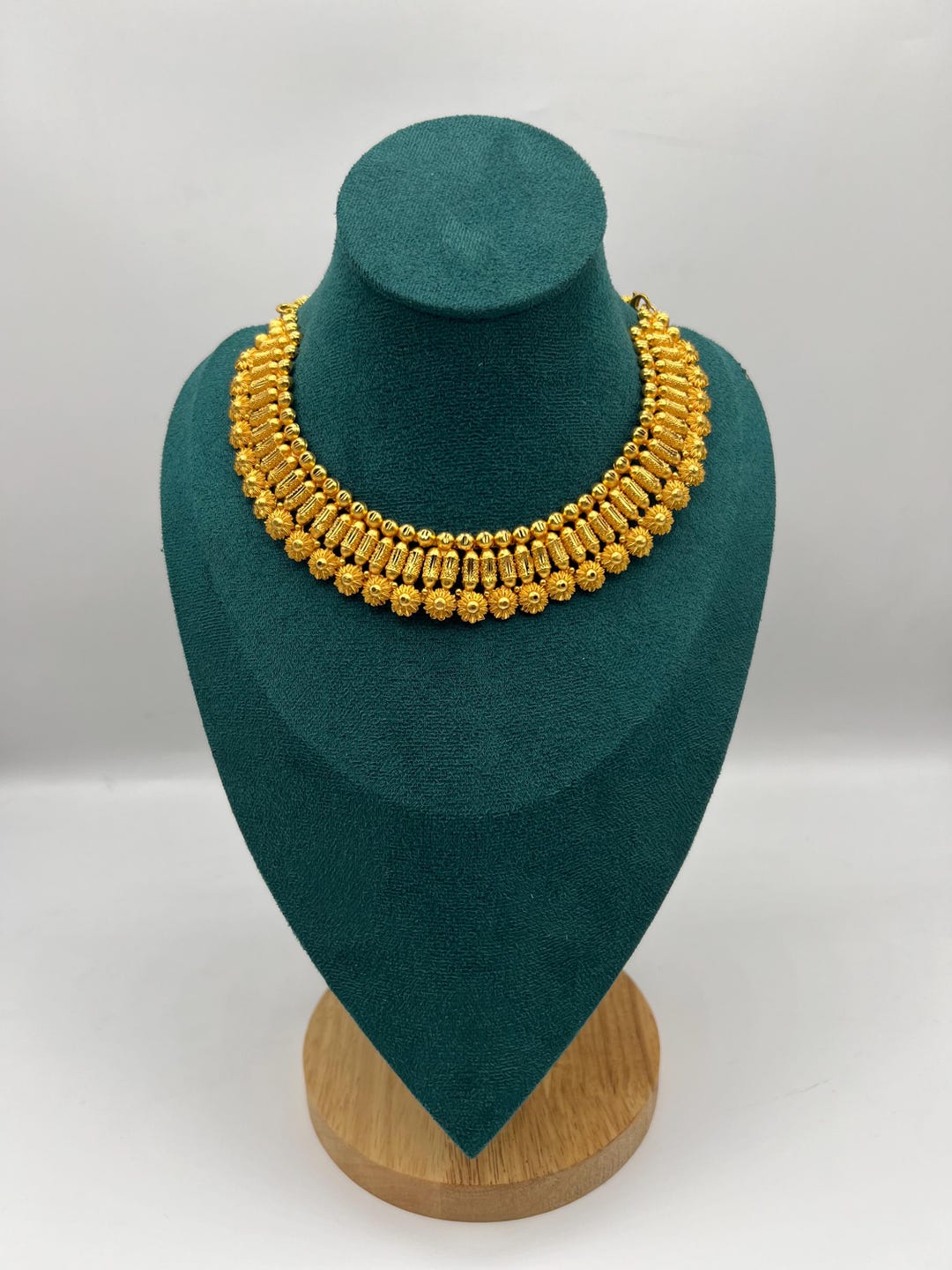 24k Gold Plated Mini Haar Necklace - Etsy