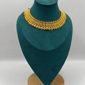24k Gold Plated Luxury Mini Haar Necklace - Etsy