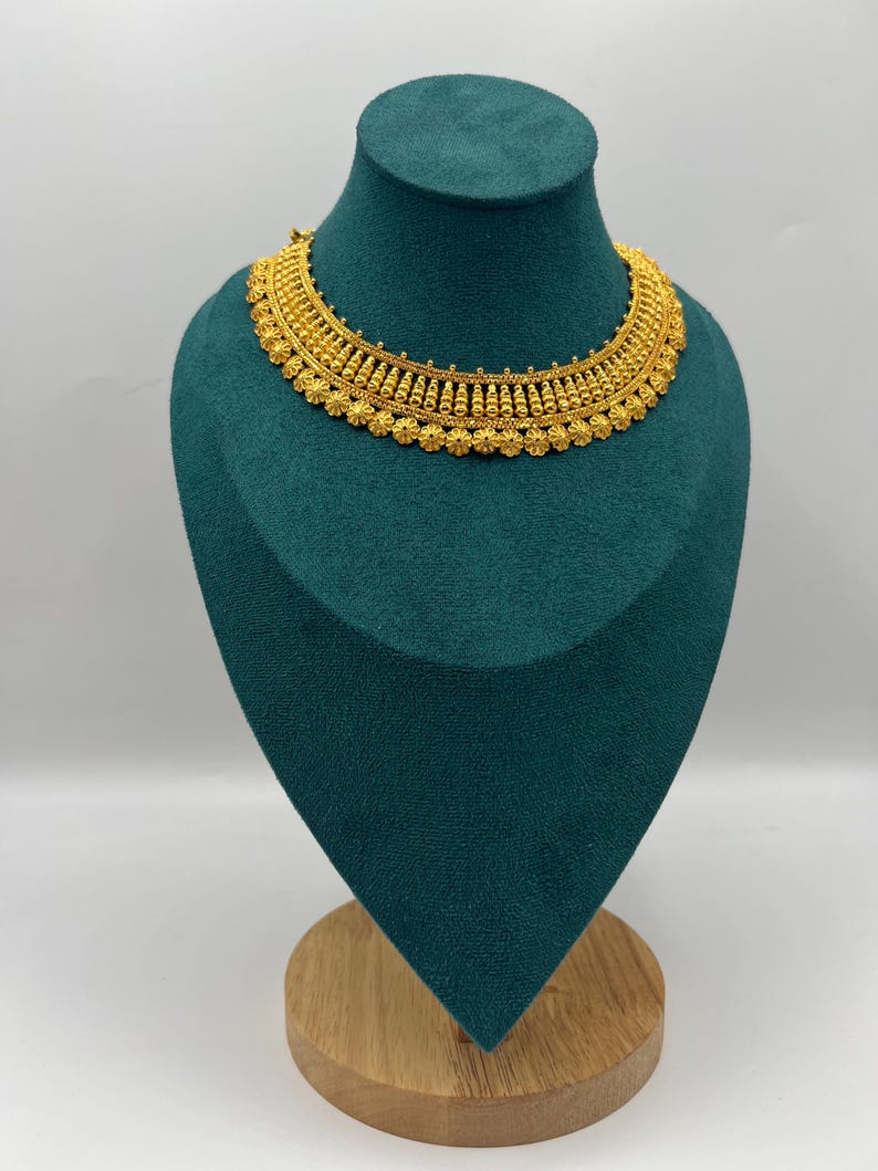 24k Gold Plated Luxury Mini Haar Necklace - Etsy