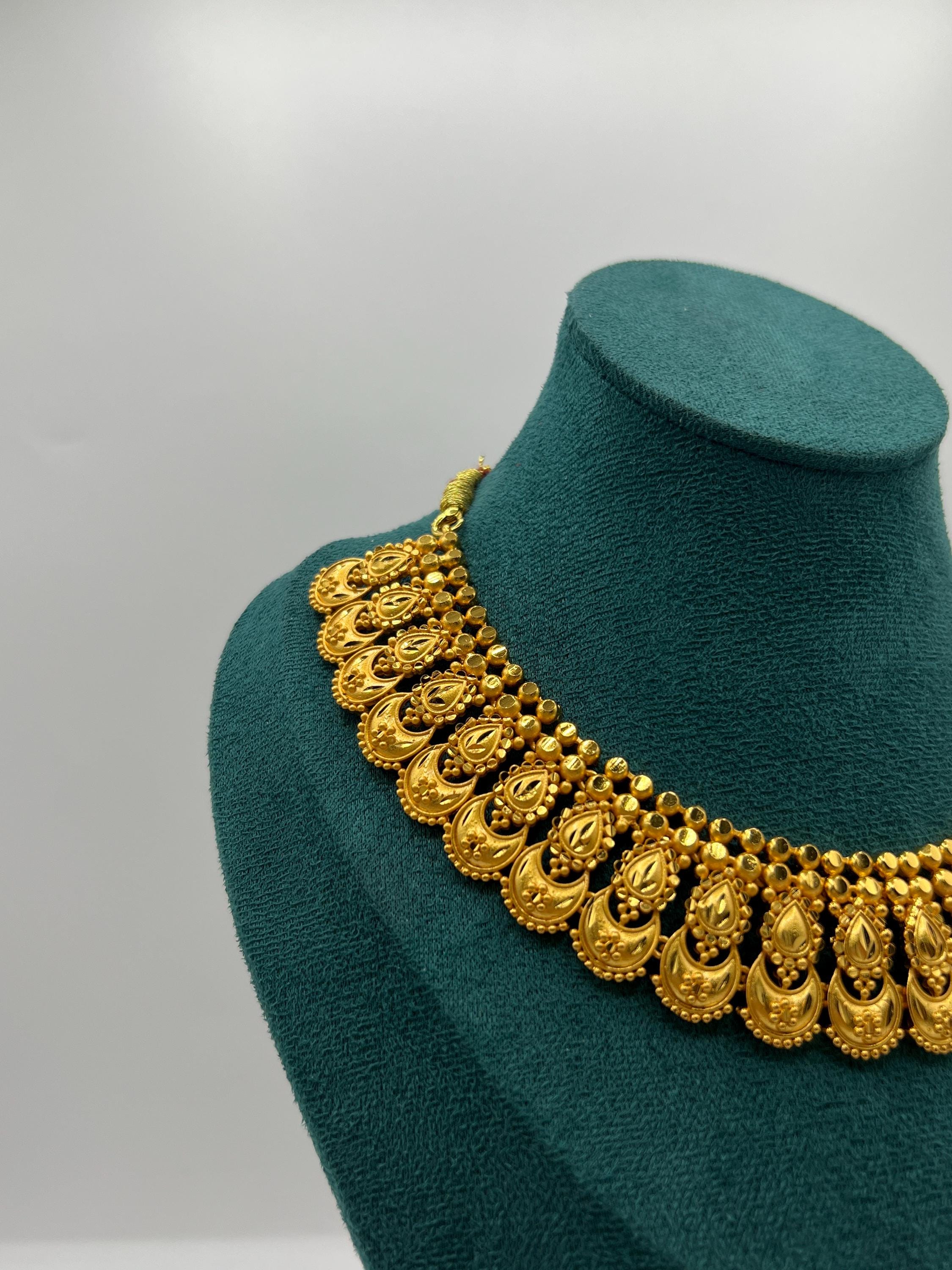 24k Gold Plated Luxury Mini Haar Necklace - Etsy UK