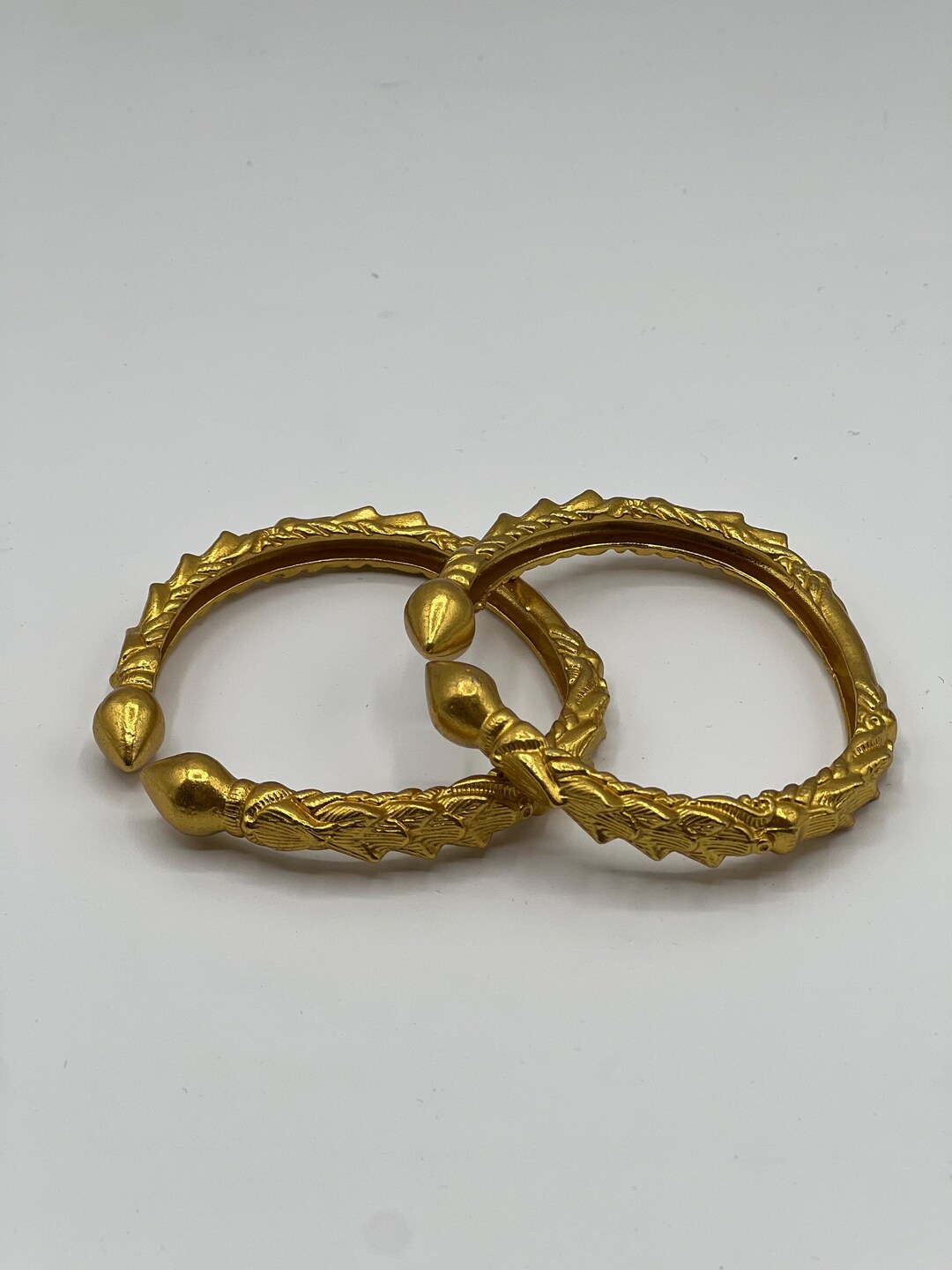 Adjustable 24k Gold-plated Bangles, Inspired by Indian, Pakistani, and ...