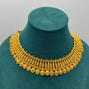 24k Gold Plated Luxury Mini Haar Necklace - Etsy