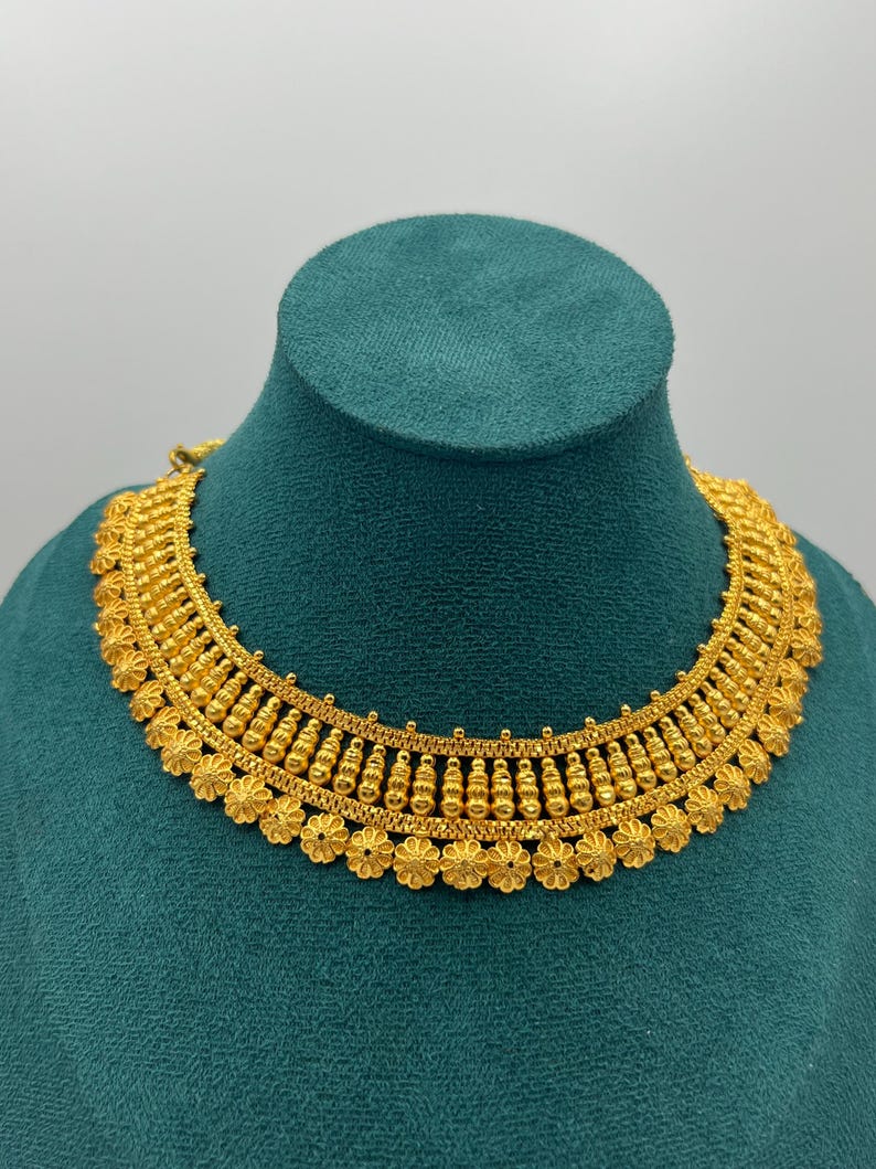 24k Gold Plated Luxury Mini Haar Necklace - Etsy