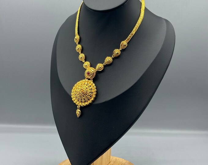 Gold Plated Mini Haar, Inspired by Indian, Pakistan, and Nepal - Etsy