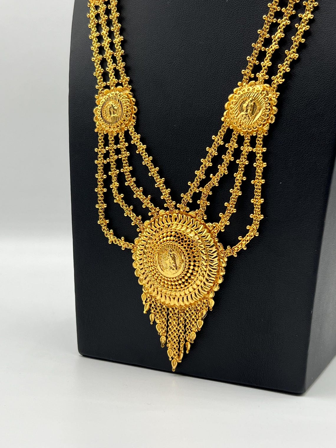 Gold Plated Coin Rani Haar With Influenced by Nepal, Indian, Pakistan ...