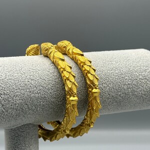 Nepali Gold-plated Adjustable Kade Bala Pair – Traditional Ethnic ...
