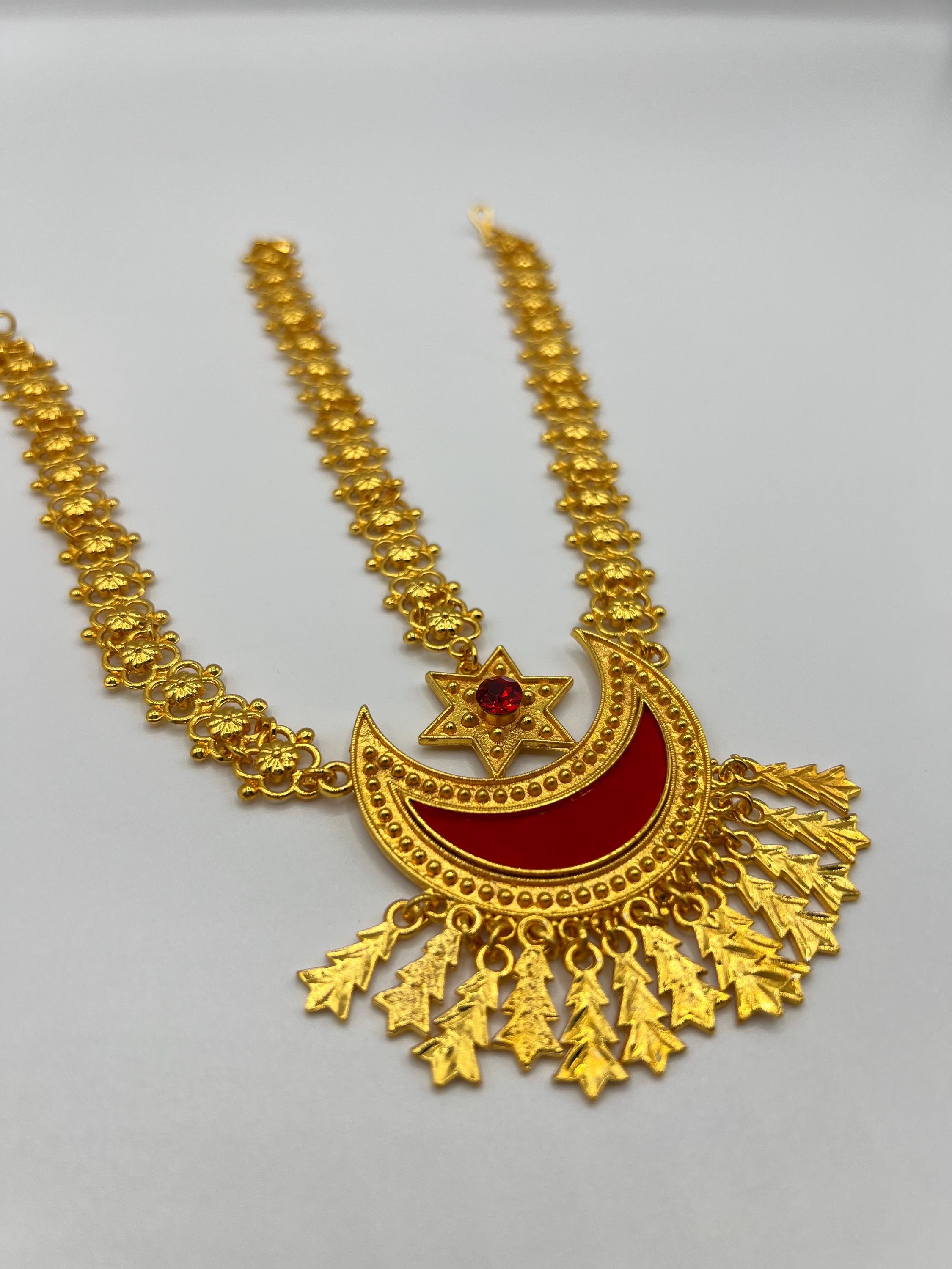 Gold-plated Nepali Sirbandi - Handmade Traditional Cultural Headpiece ...