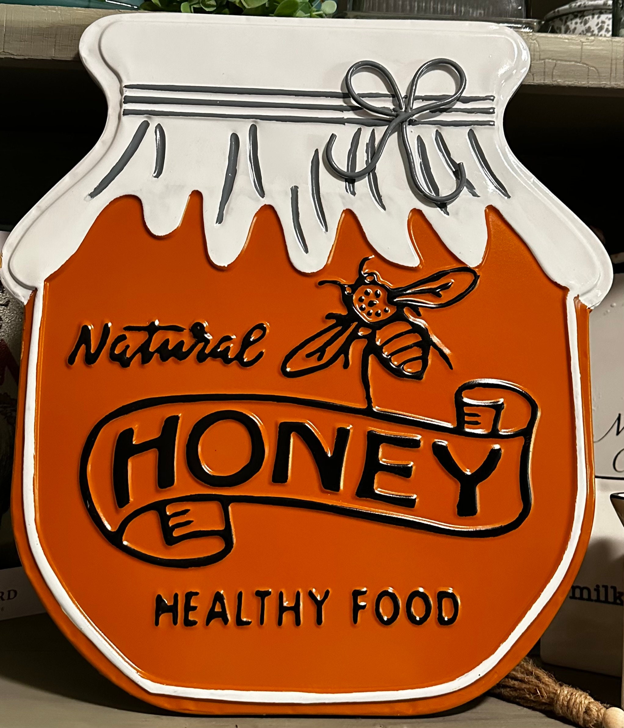 Metal Honey Jar Sign - Etsy