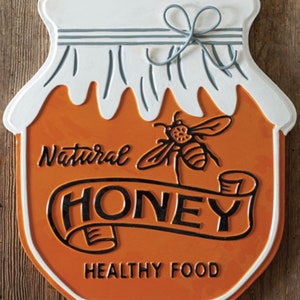Metal Honey Jar Sign - Etsy