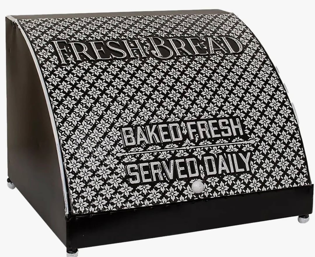 Embossed Metal Breadbox - Etsy