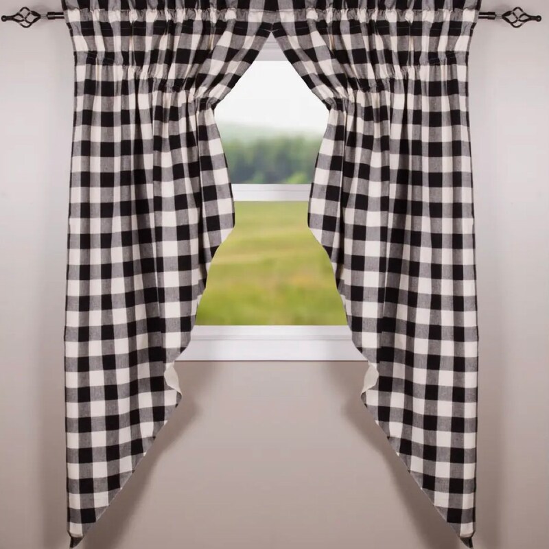 Buffalo Check Curtains - Etsy