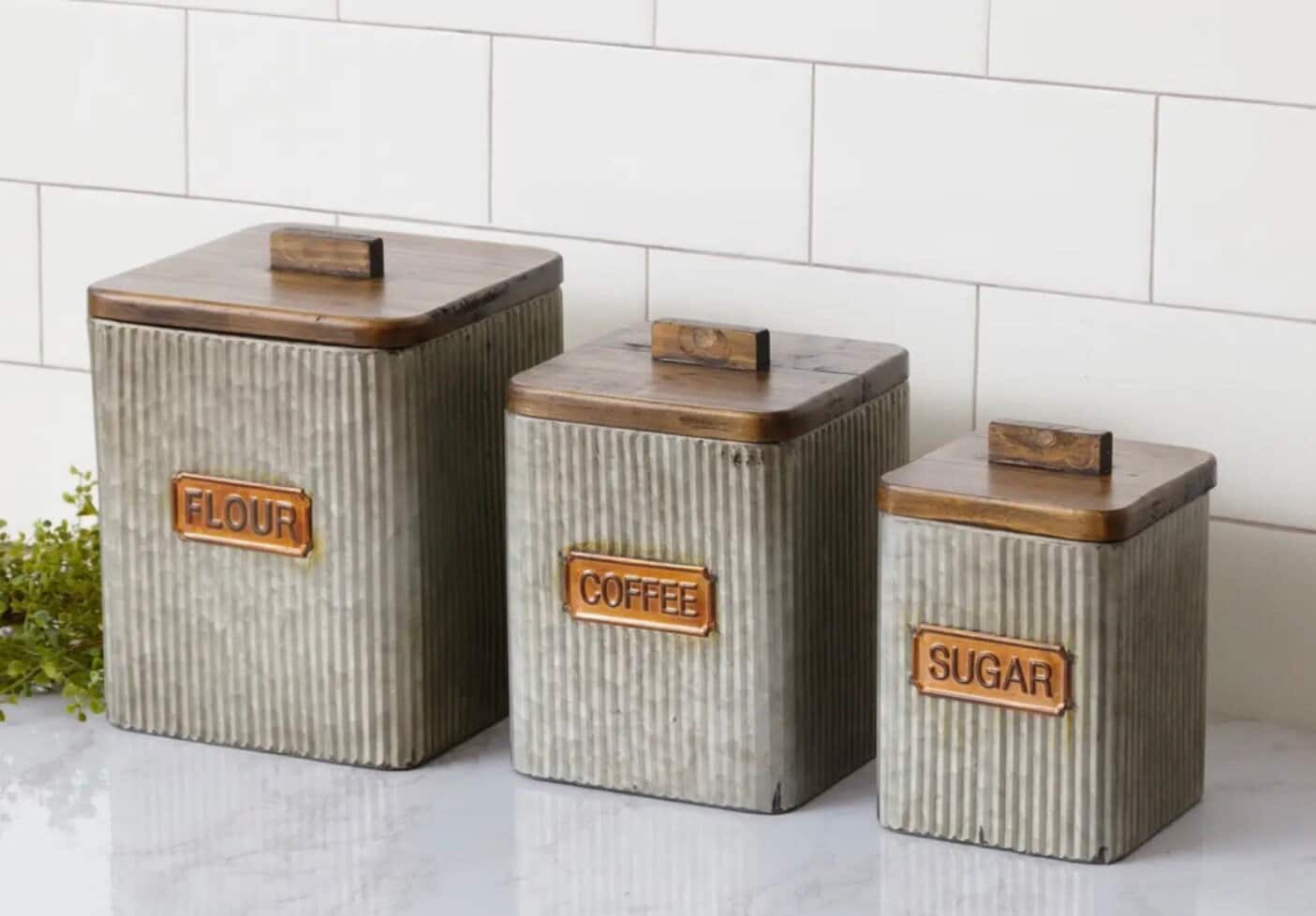 Rustic Farmhouse Canisters - Etsy