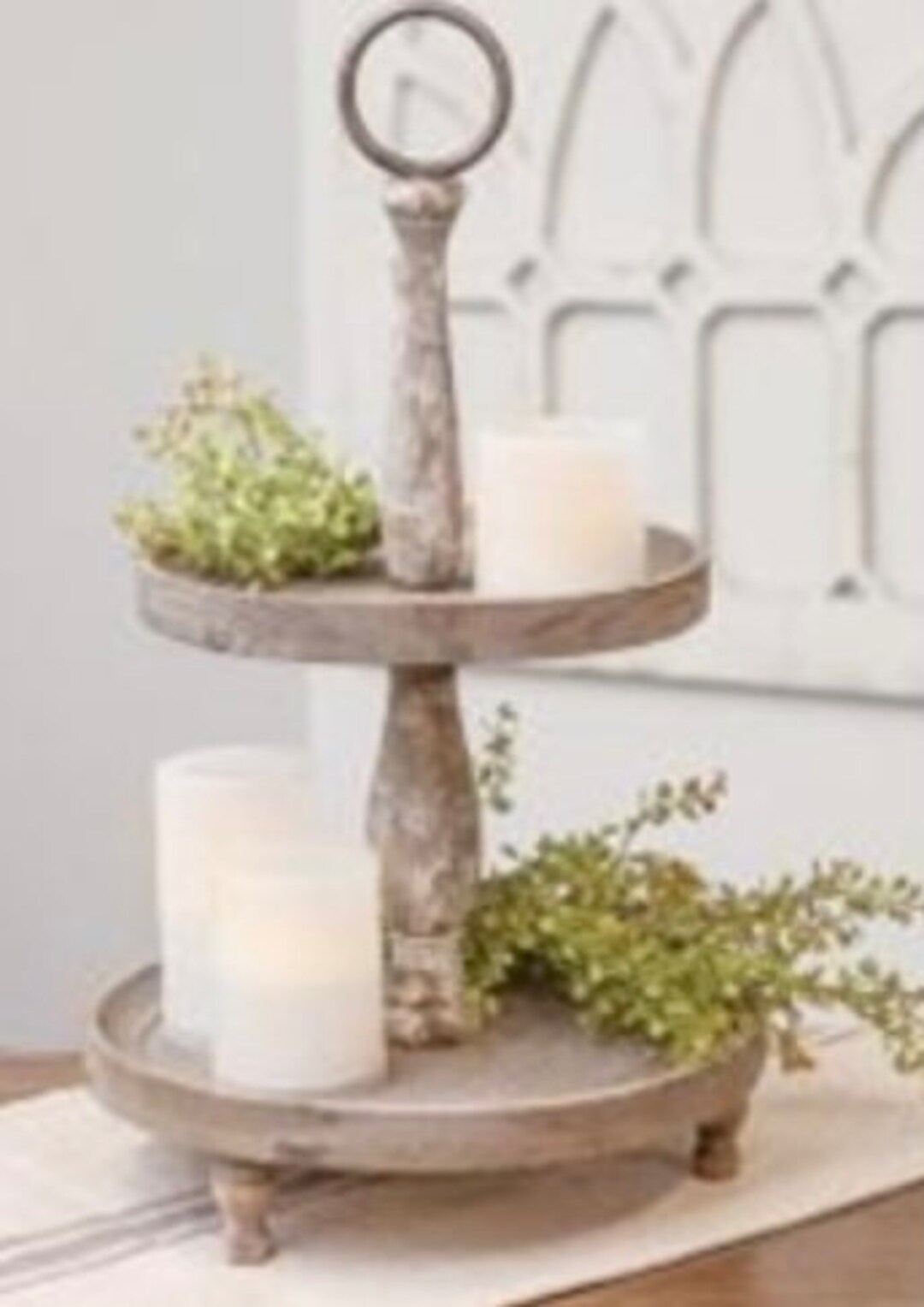 Weathered Two-tiered Tray - Etsy