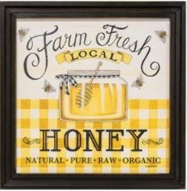 Farm Fresh Honey Framed Print Wall Decor - Etsy