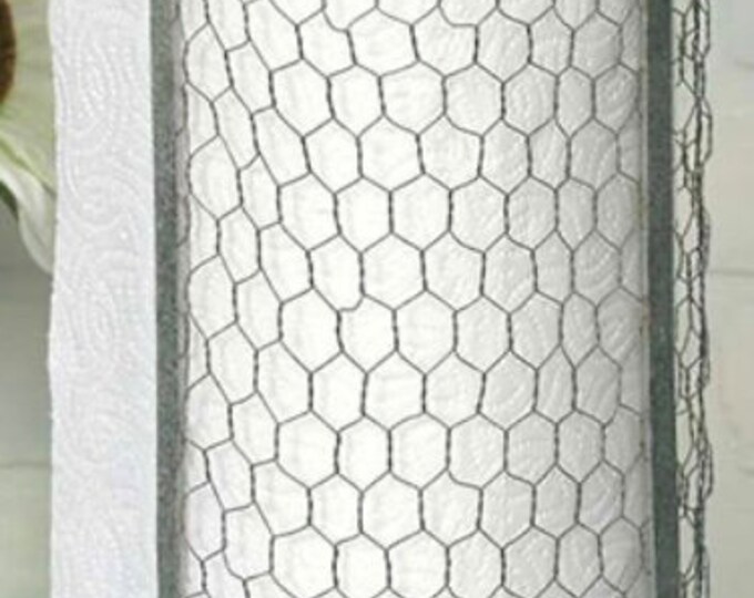 Farmhouse Chicken Wire Paper Towel Holder - Etsy
