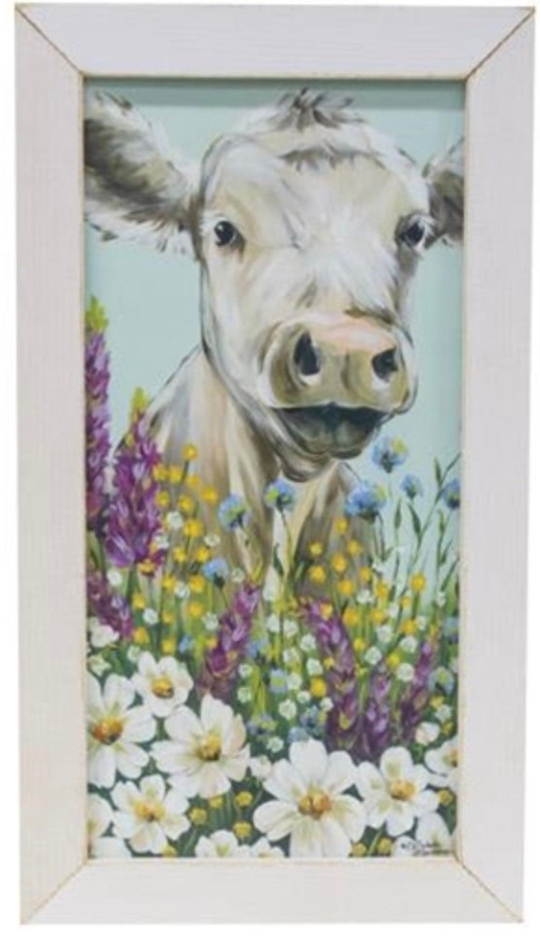 Farmhouse Framed Cow Print - Etsy