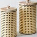 Set/2 Open Weave Cane Containers - Etsy