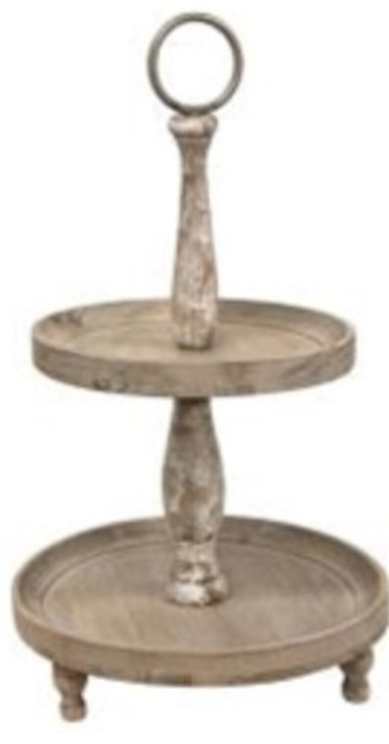 Weathered Two-tiered Tray - Etsy