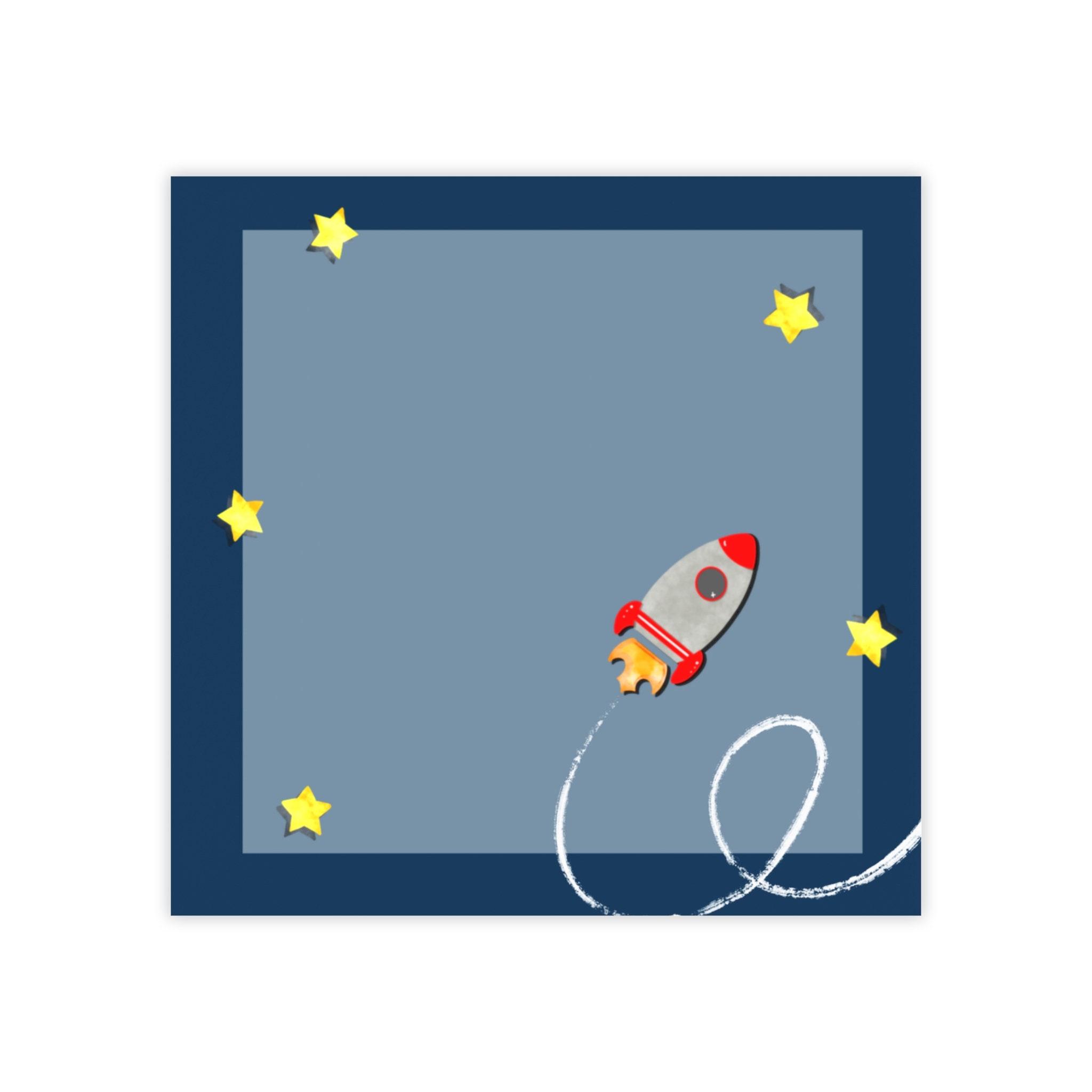 Rocket Ship in Space Post-it® Note Pads - Etsy