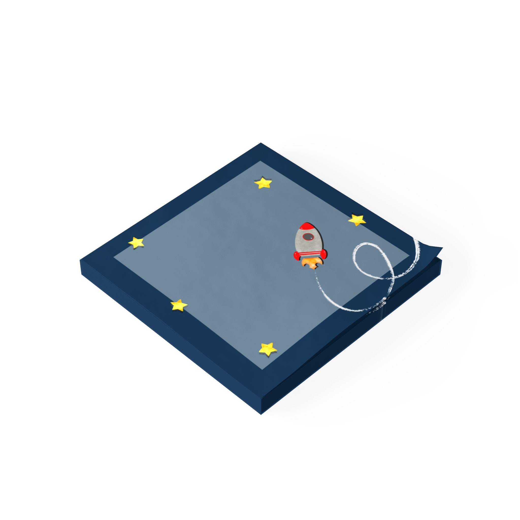 Rocket Ship in Space Post-it® Note Pads - Etsy