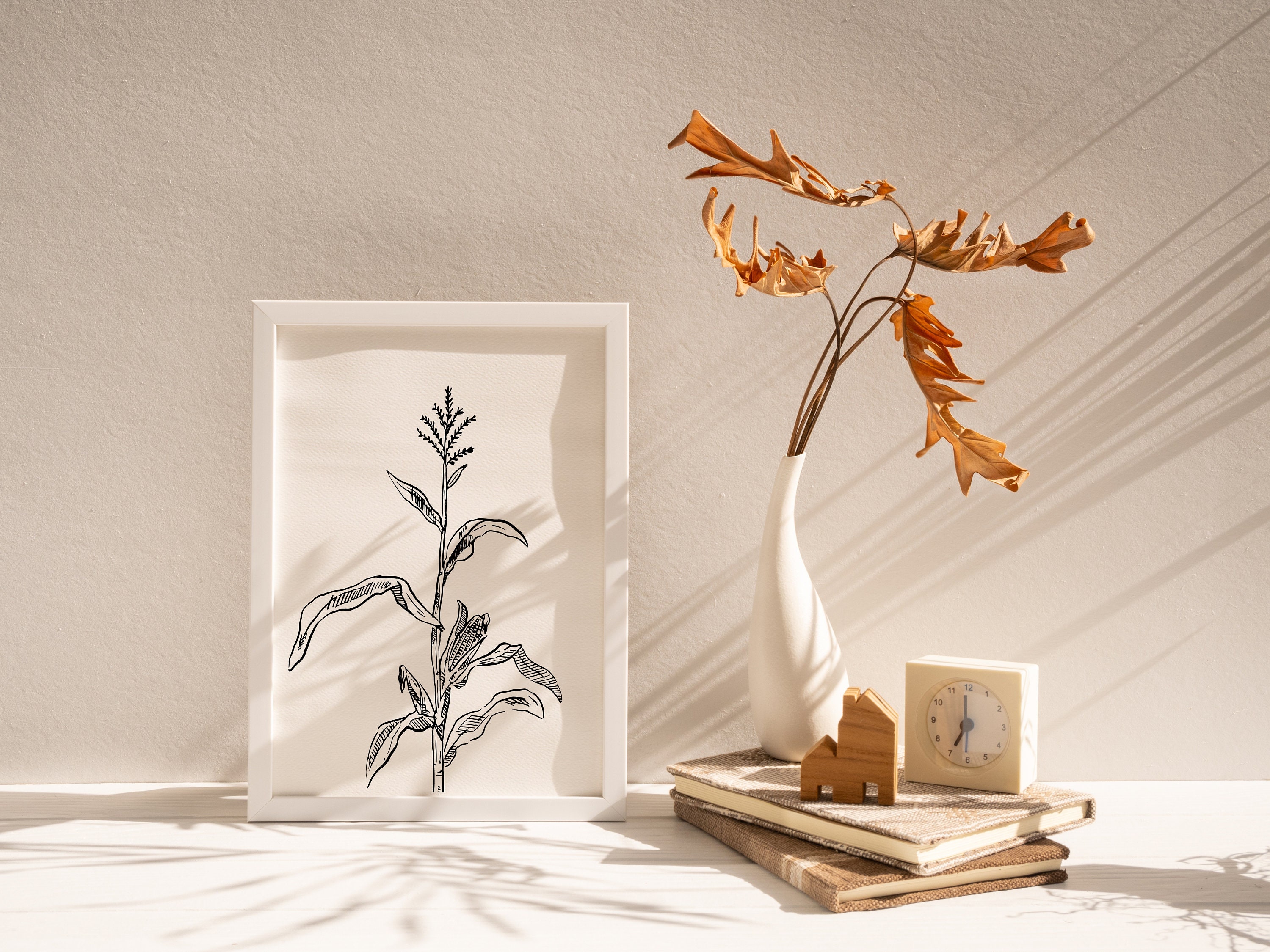 Set of 3 Fall Prints, Minimalist Fall Wall Art, Autumn Printable, Fall ...