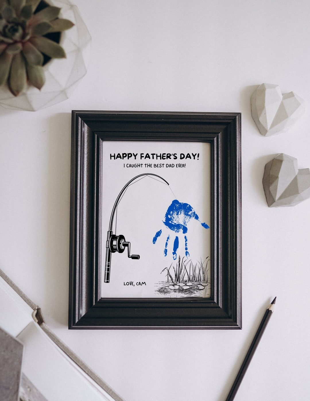 Fathers Day Handprint Craft DIGITAL DOWNLOAD, Fathers Day Gift, Fathers ...