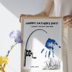 Fathers Day Handprint Craft DIGITAL DOWNLOAD, Fathers Day Gift, Fathers ...