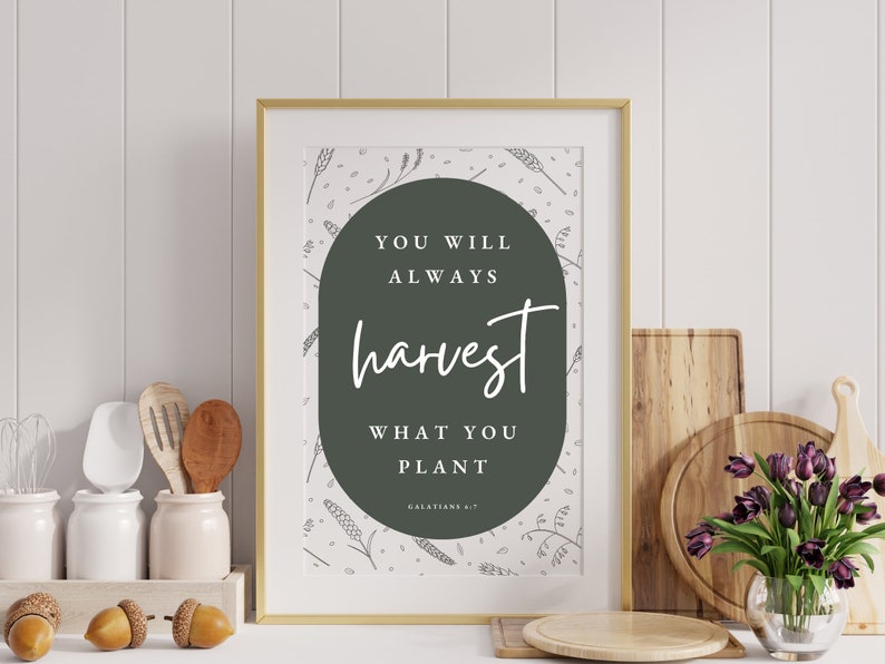 Cozy Fall Printable Autumn Bible Verse Galatians 6:7 Sowing - Etsy