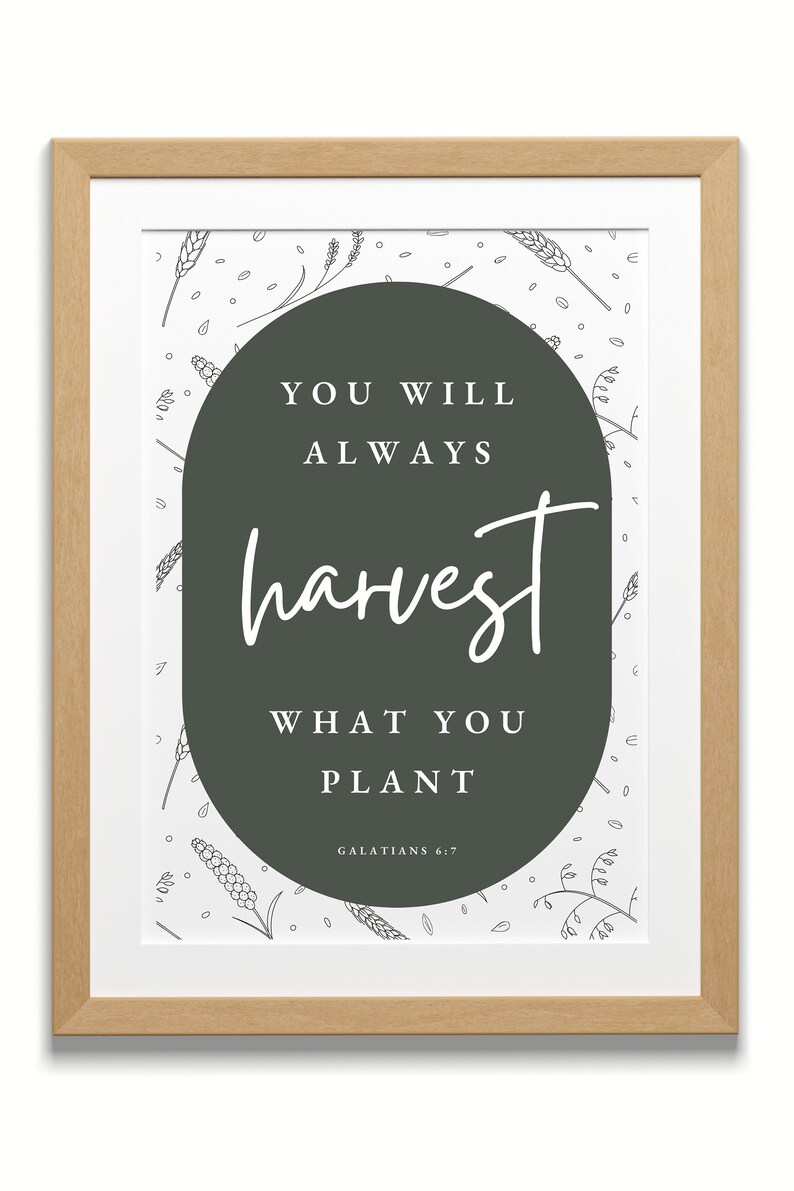 Cozy Fall Printable Autumn Bible Verse Galatians 6:7 Sowing - Etsy