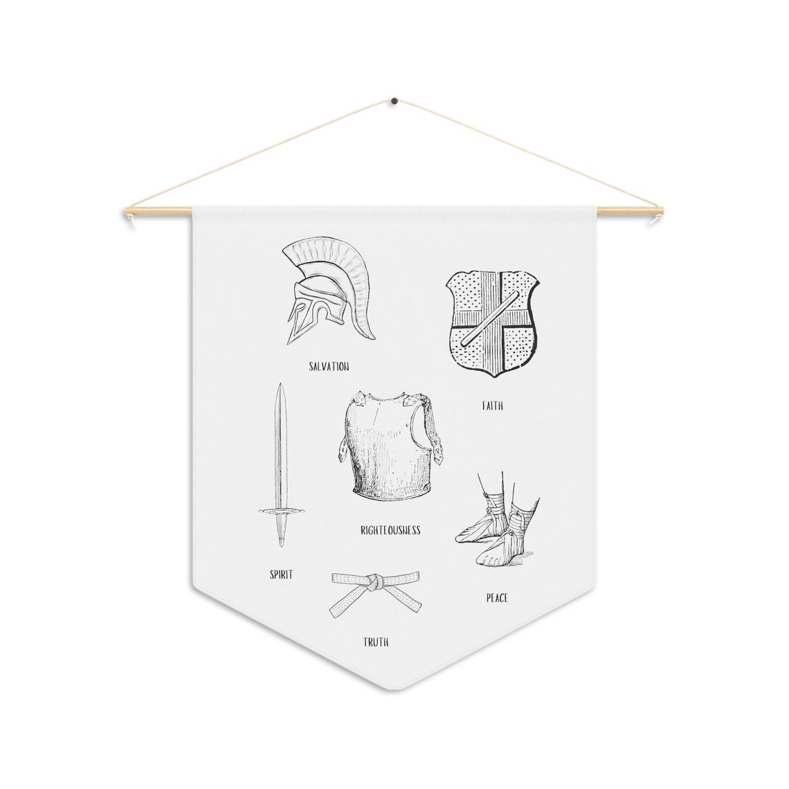 Full Armor of God Pennant | Ephesians 6:13-17, Bible Banner, Armor of ...