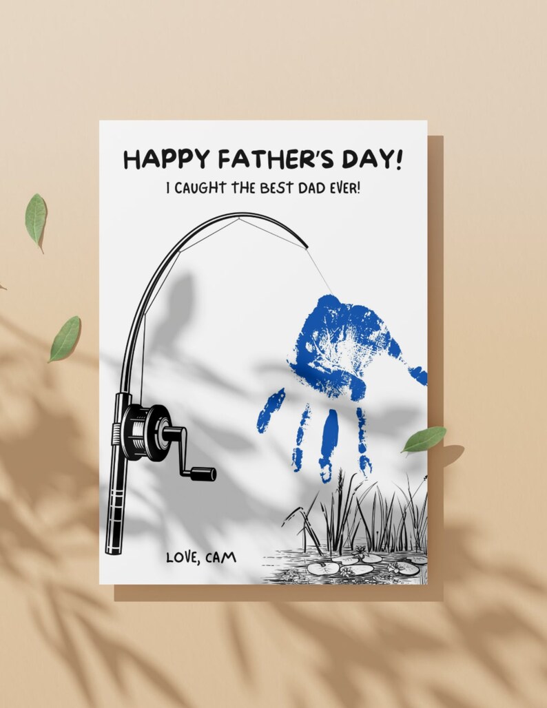 Fathers Day Handprint Craft DIGITAL DOWNLOAD, Fathers Day Gift, Fathers ...