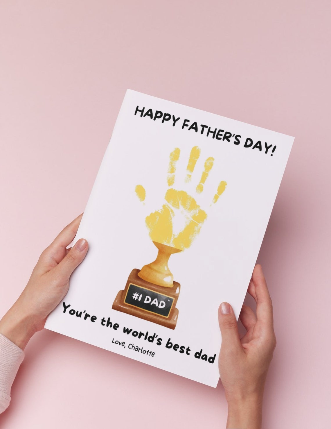 Fathers Day Handprint Craft DIGITAL DOWNLOAD, Fathers Day Gift, Fathers ...