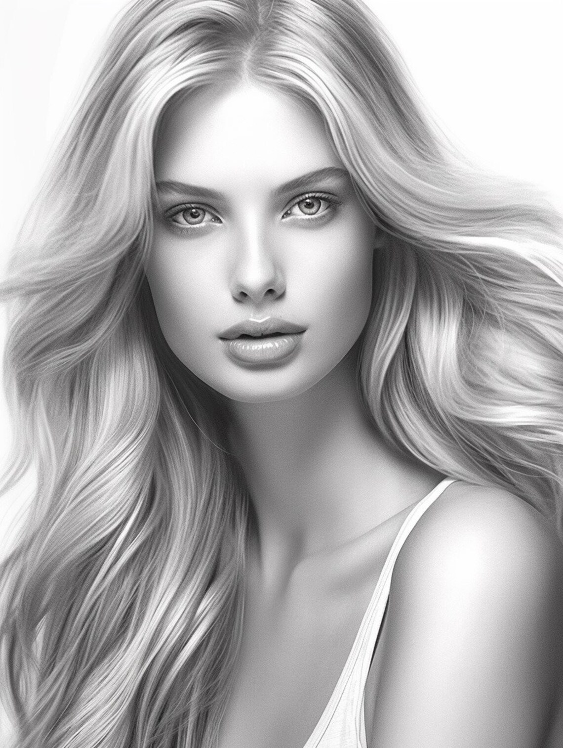 Even More Supermodels Coloring Page Coloring Book Beautiful Girls ...