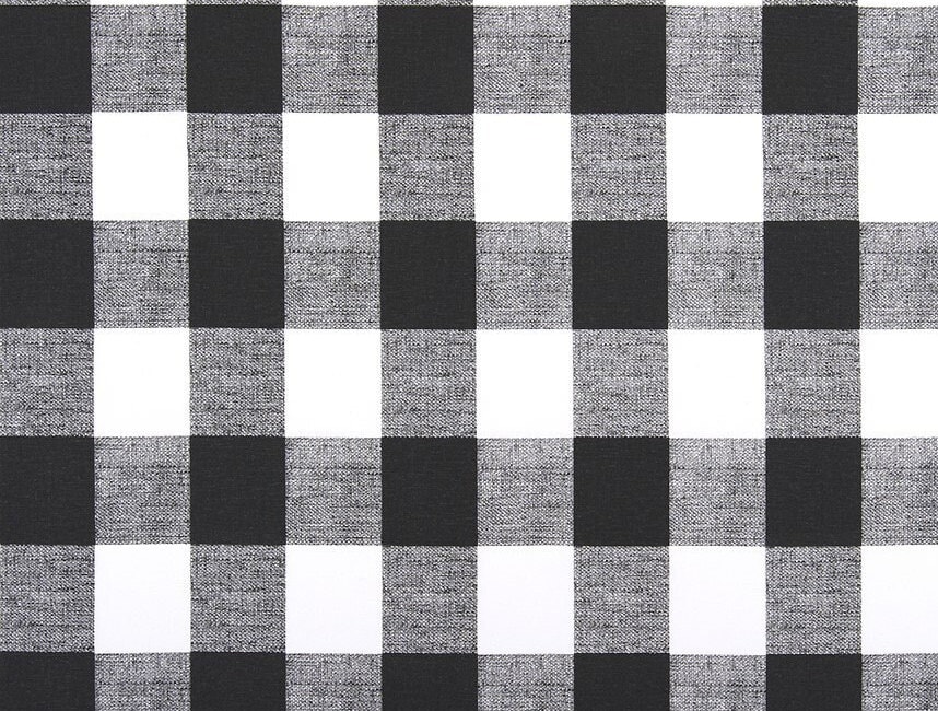 Black & White Buffalo Plaid, Check Fabric, Premier Prints Anderson Black, Fabric by the Yard ...