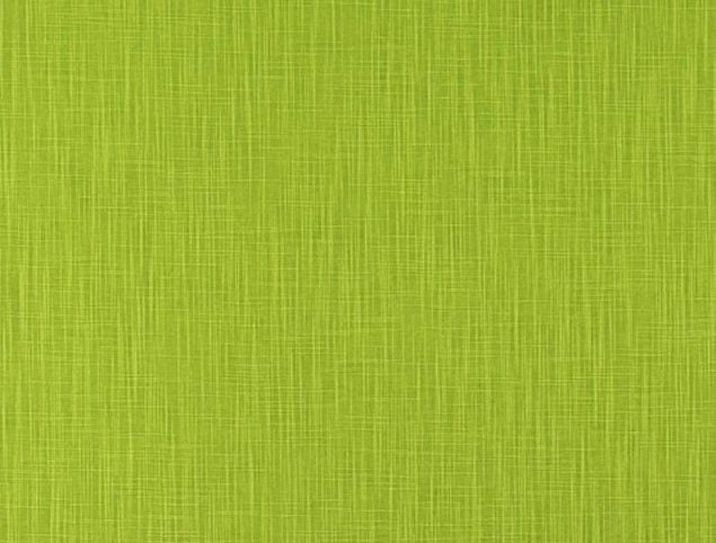 Bright Lime Green Solid Linen Look Fabric, Cotton Slub Canvas, Premier ...