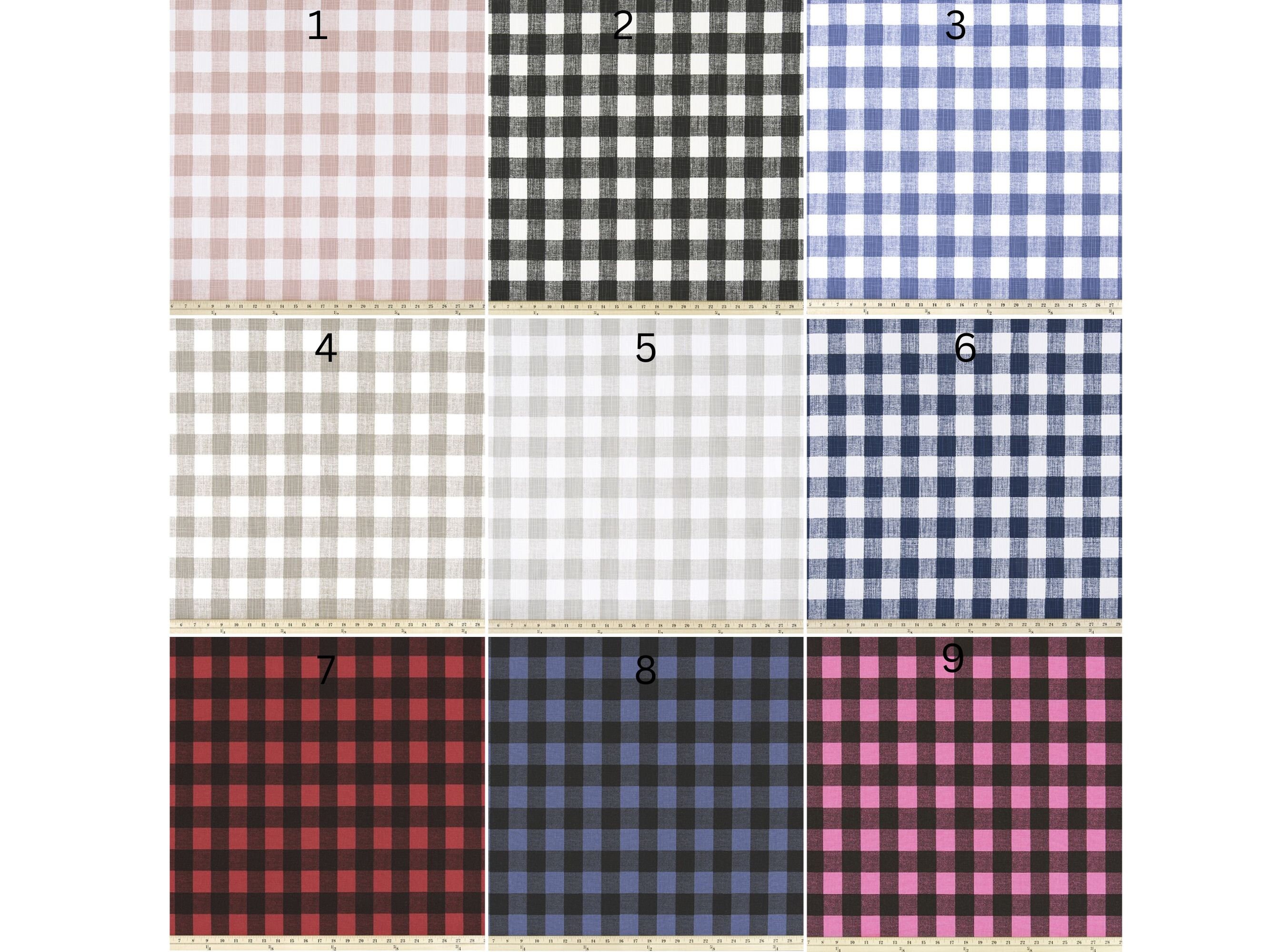 Navy Blue Check Fabric, Premier Prints Buffalo Plaid Italian Denim ...