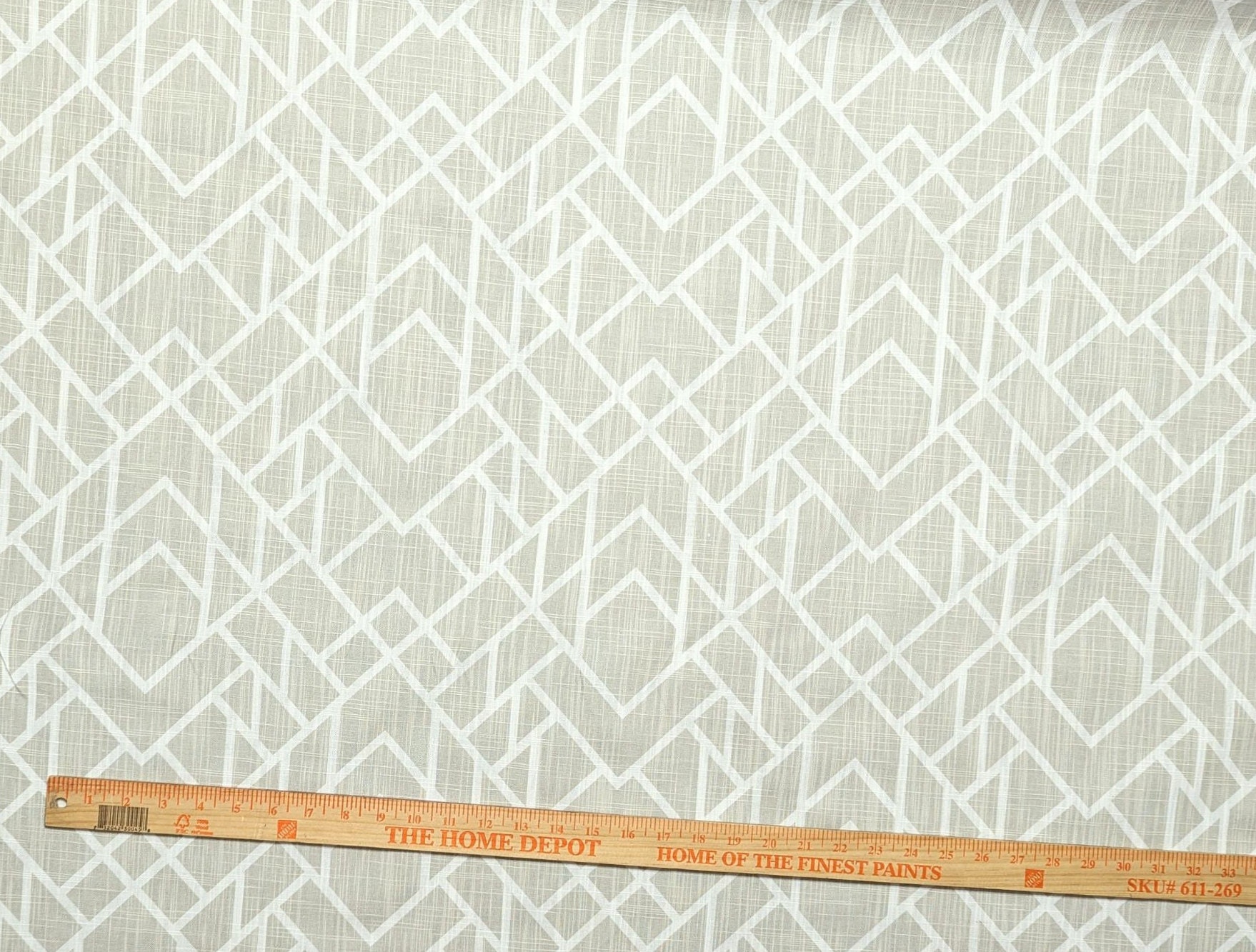 Neutral Abstract Geometric Fabric by the Yard, Premier Prints Alpine ...