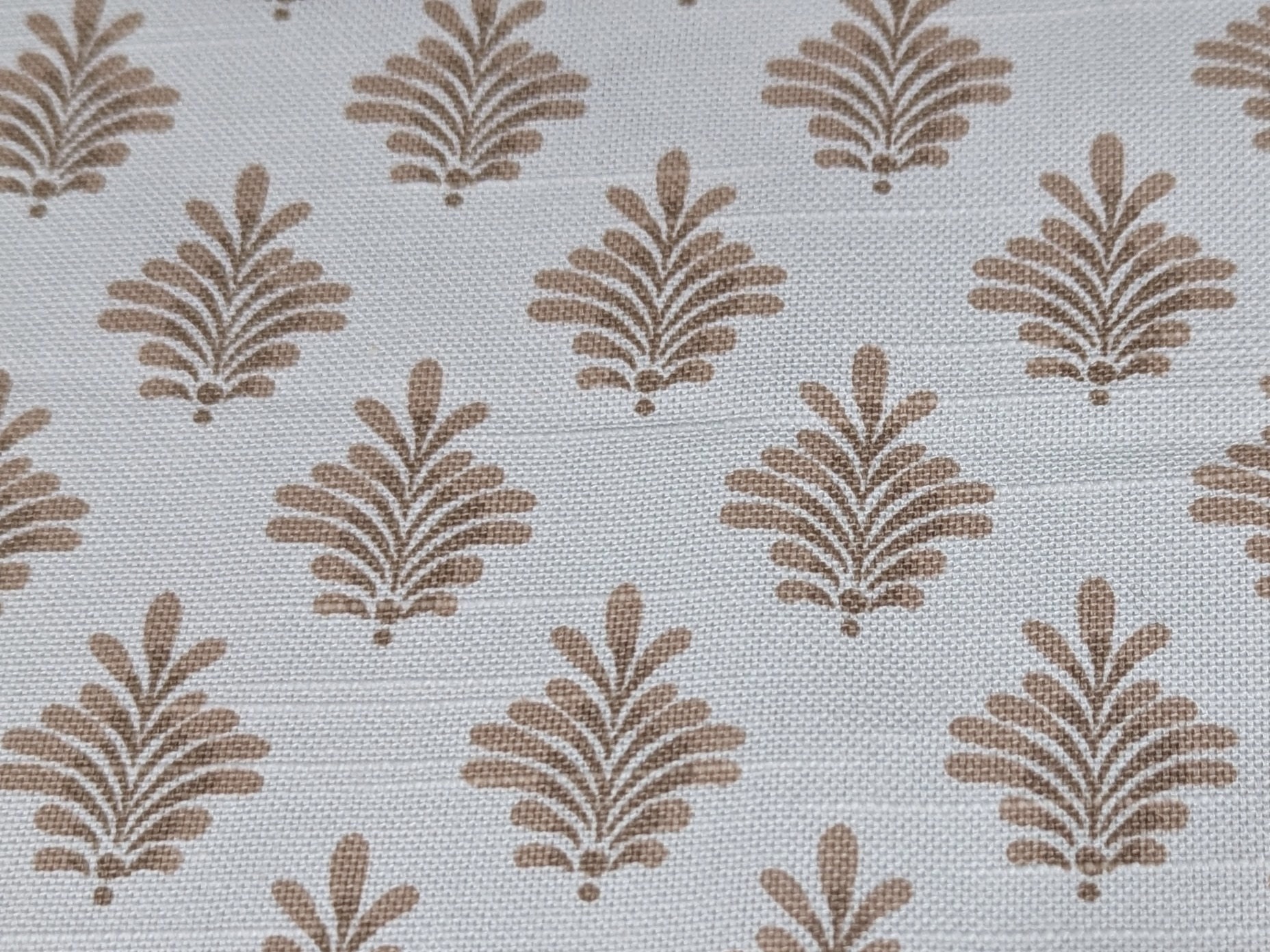 Block Print Floral Fabric by the Yard, Upholstery Fabric, Premier ...