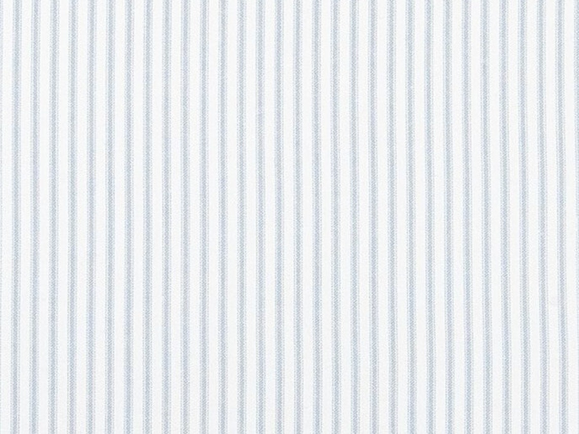 Gray & White Ticking Stripe Fabric, Storm Grey, Striped Drapery, Craft ...