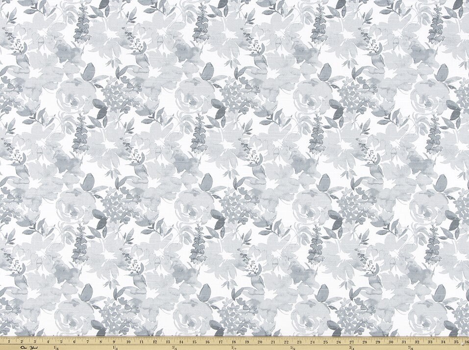Modern Floral Print Upholstery Fabric, Fabric by the Yard, Premier ...