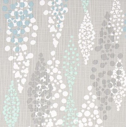 Premier Prints Angelo Fountain Fabric, Shades of Aqua, Blue, White ...