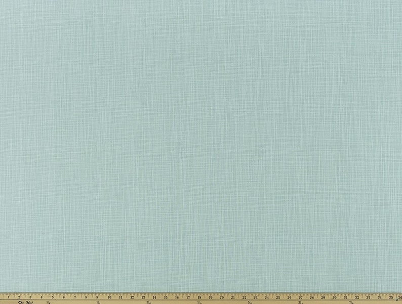 Aqua Blue Solid Linen Look Fabric, Cotton Slub Canvas, Slate Blue, Premier Prints Faulkner Water ...