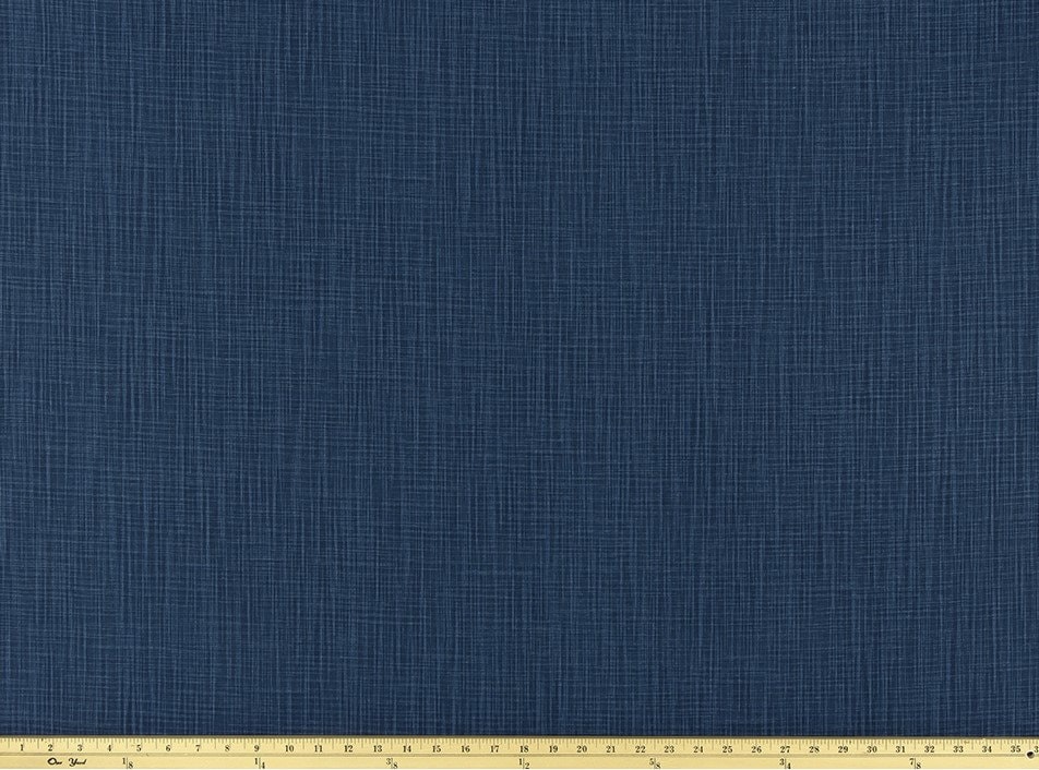 Navy Blue Solid Linen Look Fabric, Cotton Slub Canvas, Premier Prints ...
