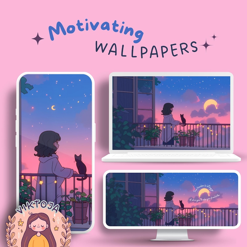 Blue Anime Girl Wallpaper - Etsy