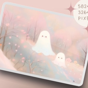 Winter Ghosts Wallpaper Winter Wallpaper Lofi Wallpaper Holiday ...