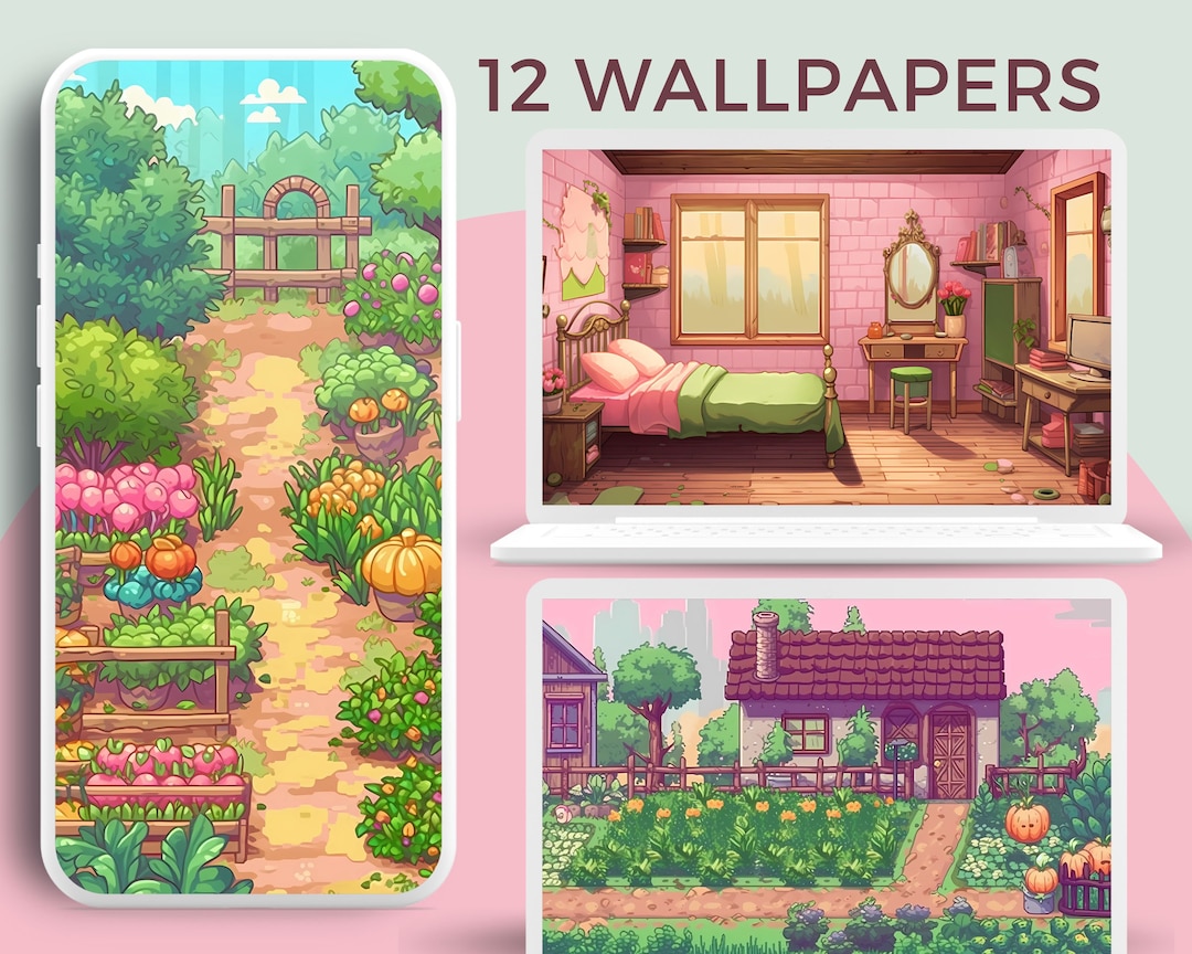 Pink Cottagecore Wallpaper Pastel Wallpaper Pink Desktop Wallpaper ...