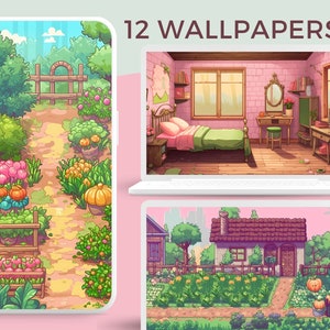 Pink Cottagecore Wallpaper Pastel Wallpaper Pink Desktop Wallpaper ...